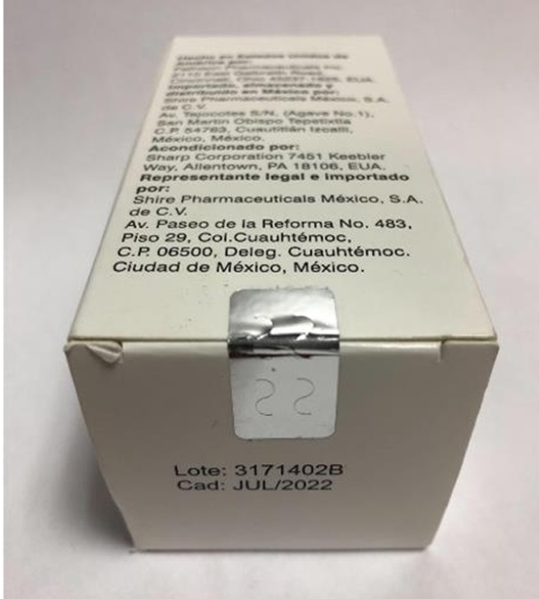 COFEPRIS lanza alerta sanitaria por falsificación de producto Vyvanse®